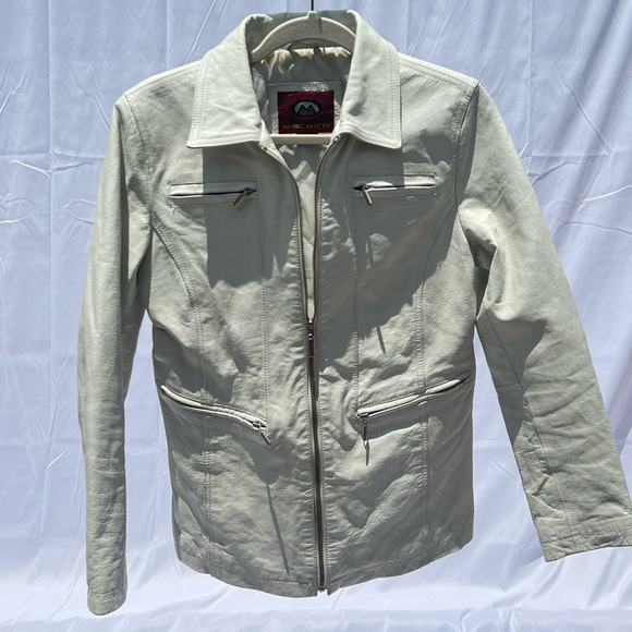 Marc Mattis | Jackets & Coats | Marc Mattis Vintage White Leather ...